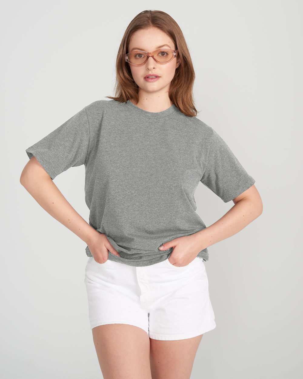 Grey - Women's Sweat Proof Shirt (Crewneck) | Social Citizen